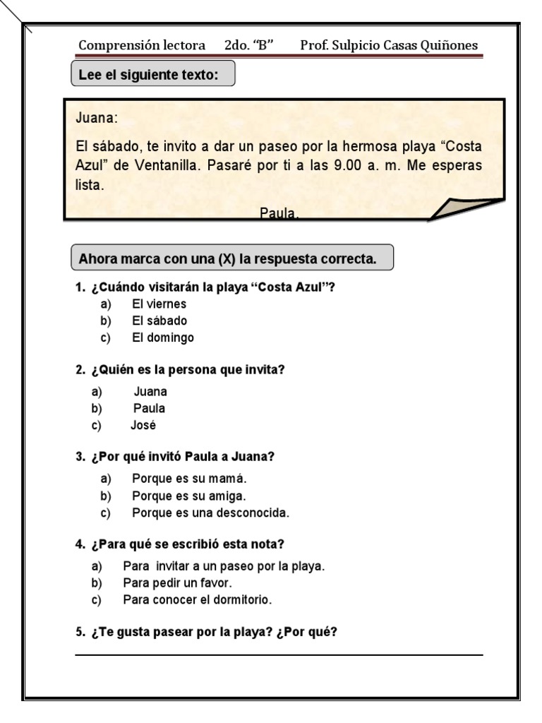 Actividades de Comprensión Lectora 2do "B" | PDF | Residuos | Gatos
