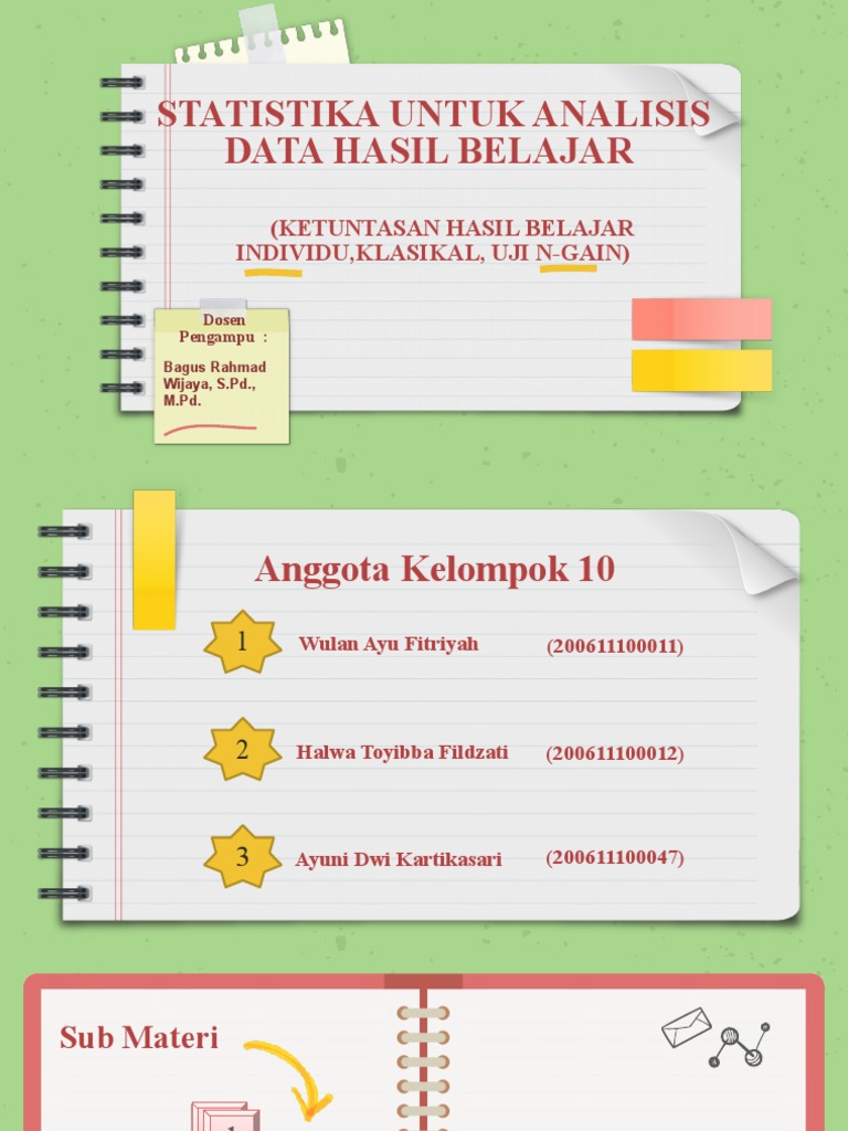 3A - Statistik Untuk Analisis Data Hasil Belajar (Ketuntasan Hasil ...