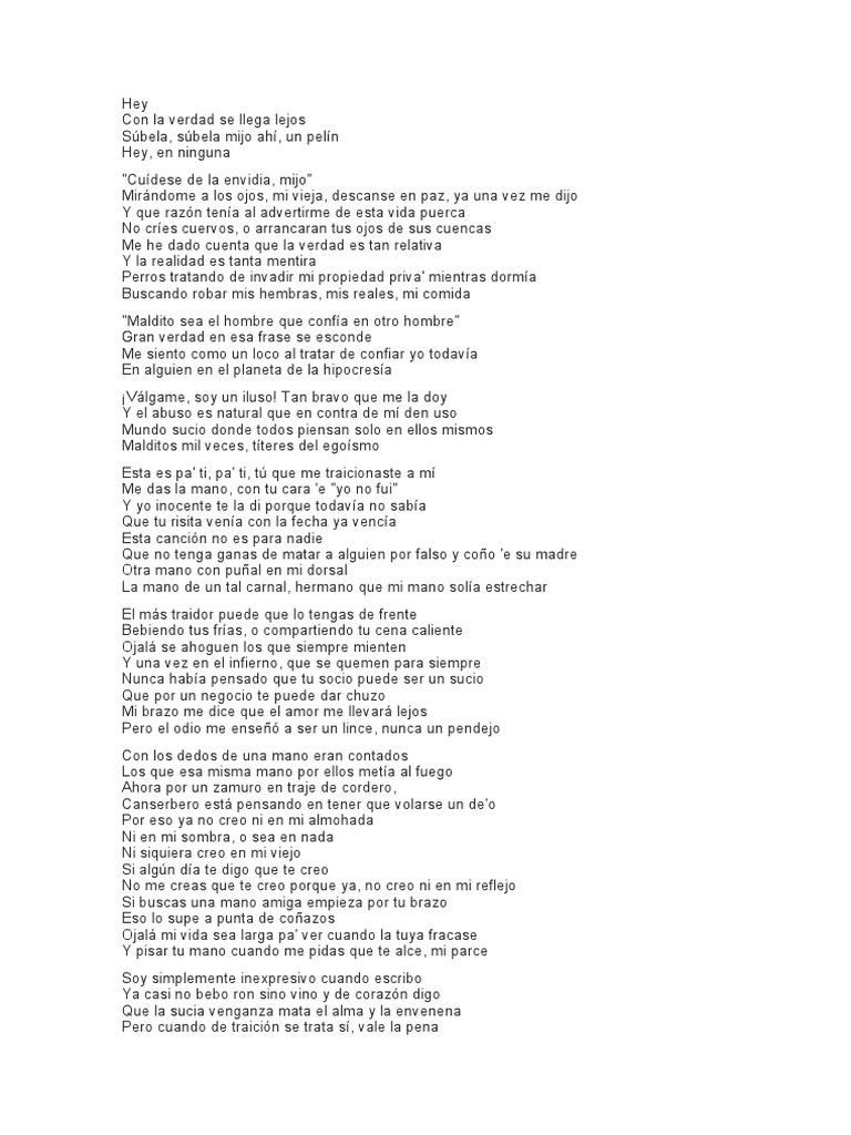 Canserbero Jeremias 17 5 | PDF