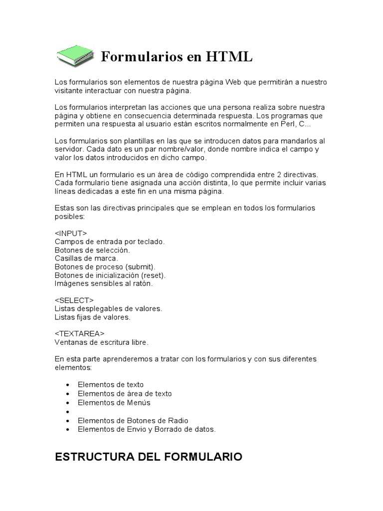 Cómo crear formularios interactivos en HTML: directivas, elementos y ...