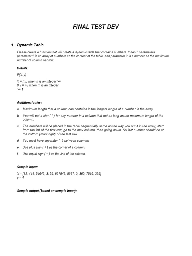 Dynamic Table and Castle Count Functions | PDF | Teaching Methods ...