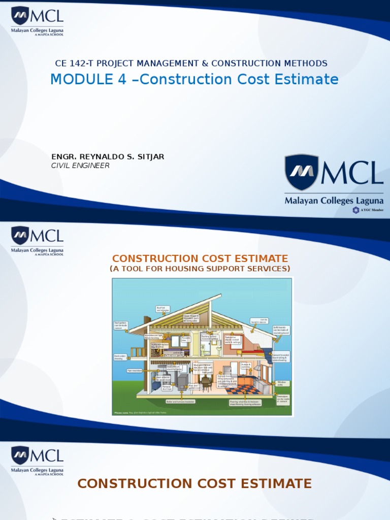 @cost Estimate Lecture | PDF | Concrete | Masonry