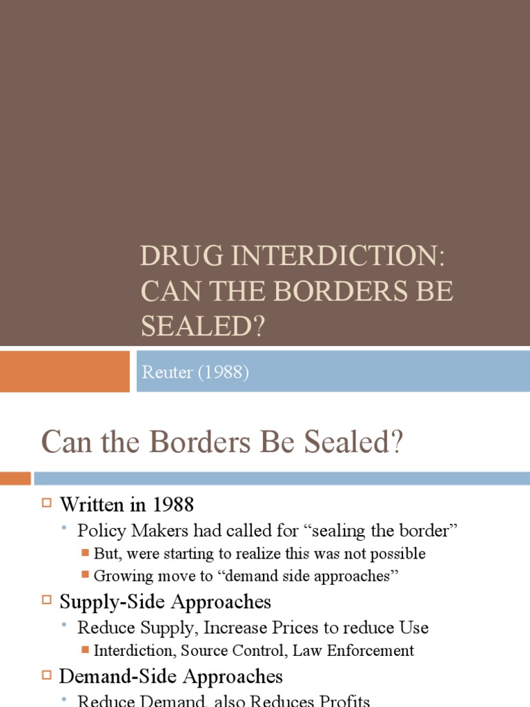 Drug Interdiction | PDF | Smuggling | Illegal Drug Trade
