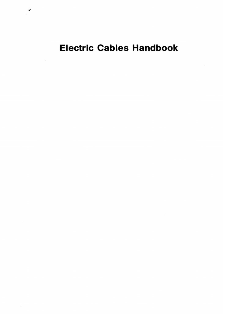 BICC Electric Cables Handbook | PDF