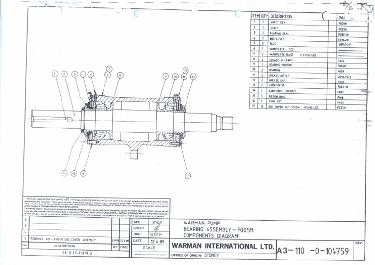 Bearing Assembly - F005M | PDF