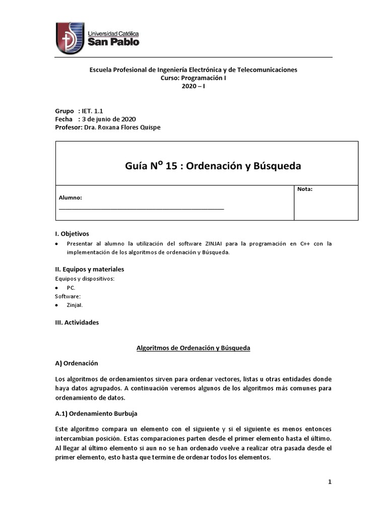 Algoritmos De Ordenación Y Búsqueda Pdf Estructura De Datos De Matriz Ingeniería De Software
