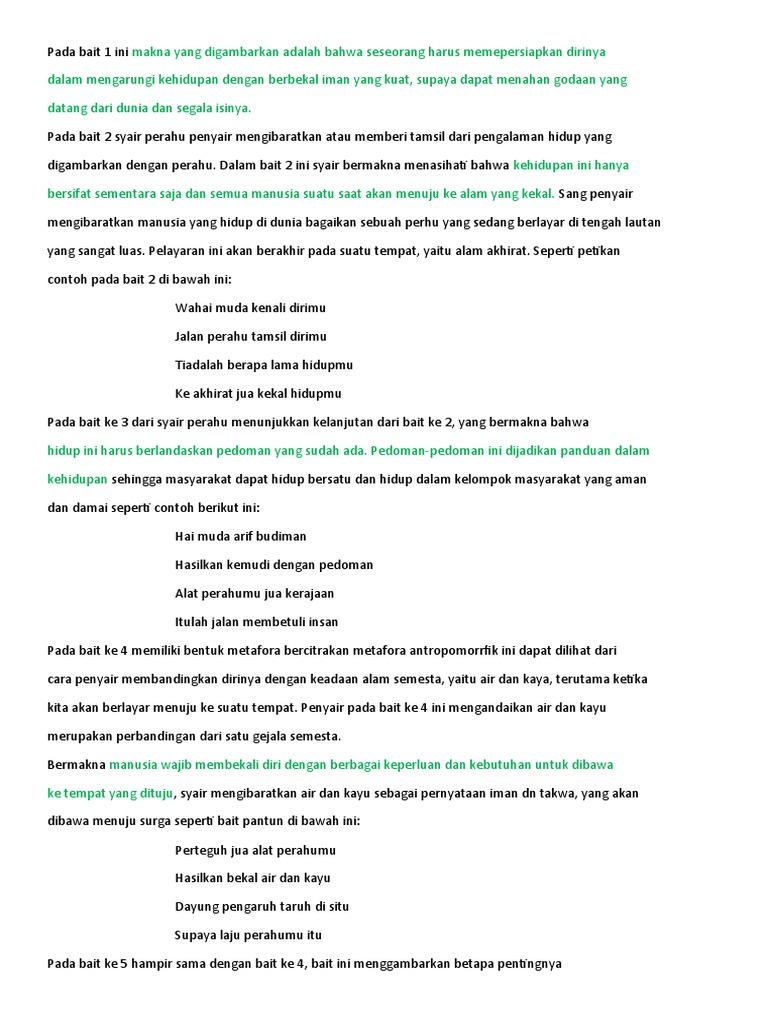 Kesimpulan Syair | PDF