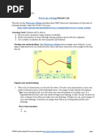 Waves on a String Lab Answer Key | PDF | Wavelength | Waves
