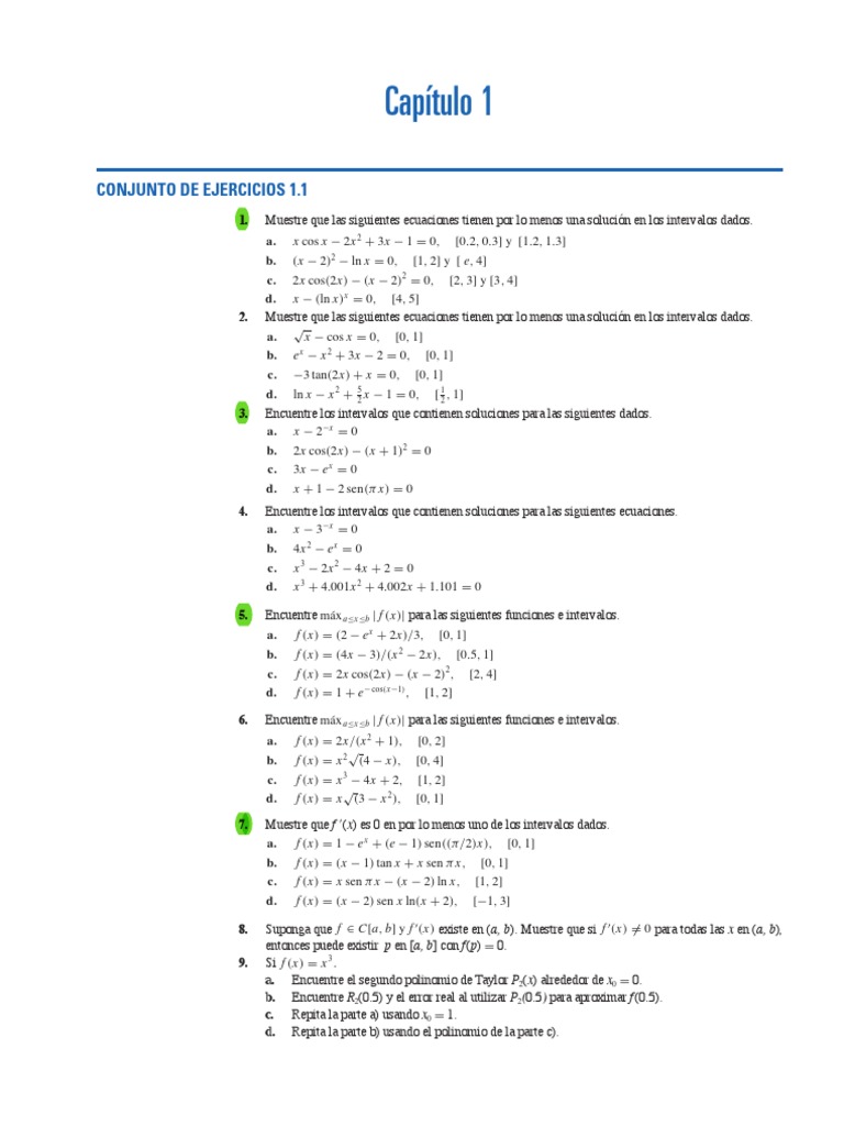 EBK 14 Cap1 001-011 CERT | PDF | Intervalo (Matemáticas) | Pi