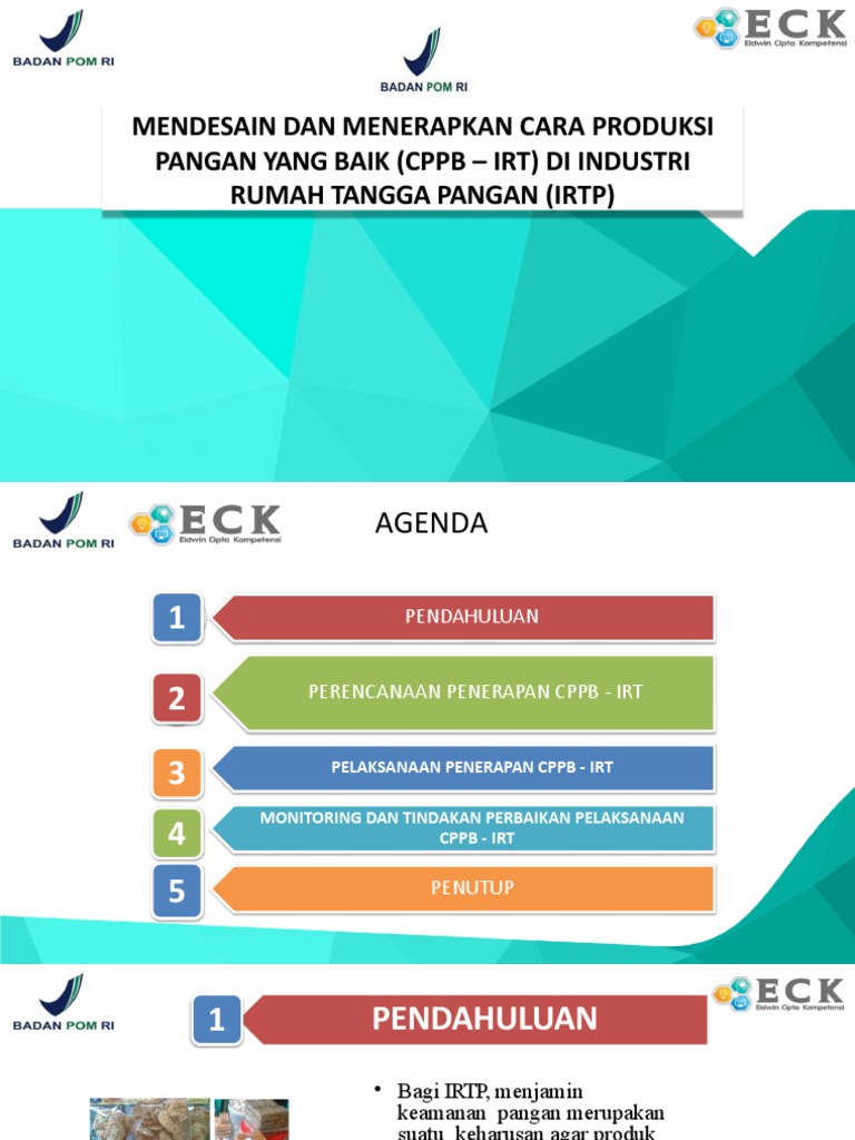 Mengidentifikasi Persyaratan CPPOB Atau GMP ECK | PDF