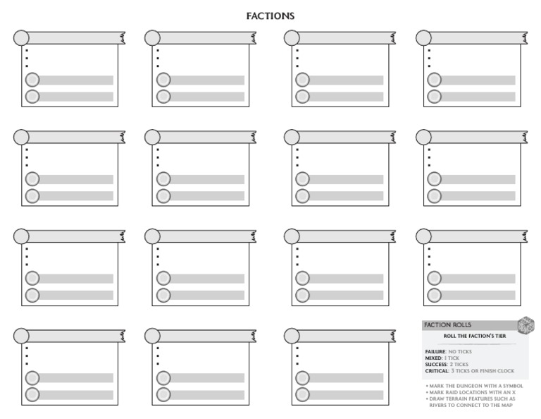 Wicked Ones - Factions Fillable | PDF