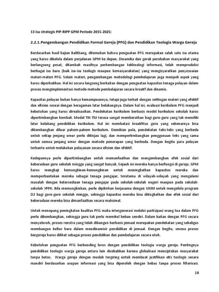 13 ISU PIP-RIPP Dan Penjelasannya | PDF