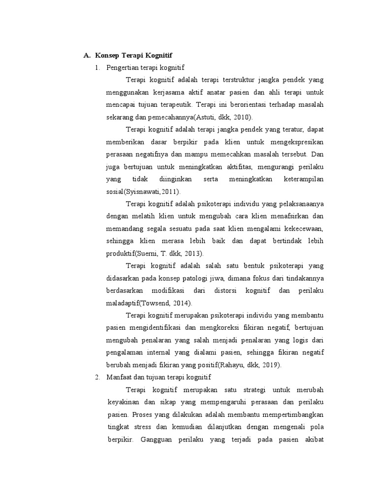 Panduan Terapi Kognitif Efektif | PDF