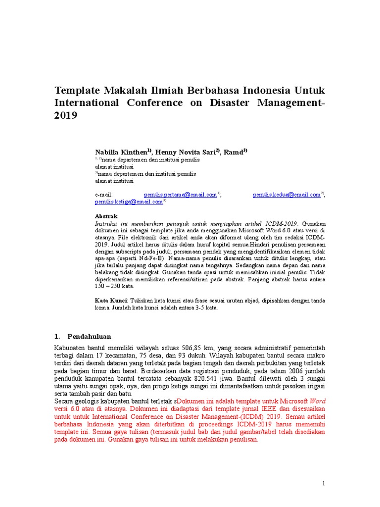 Template Jurnal IEEE Bahasa Indonesia | PDF