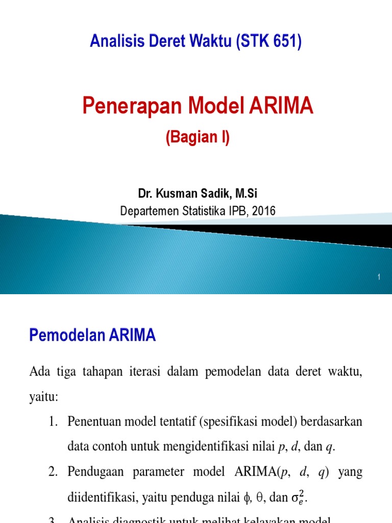 Bahan Materi Praktikum Arima | PDF