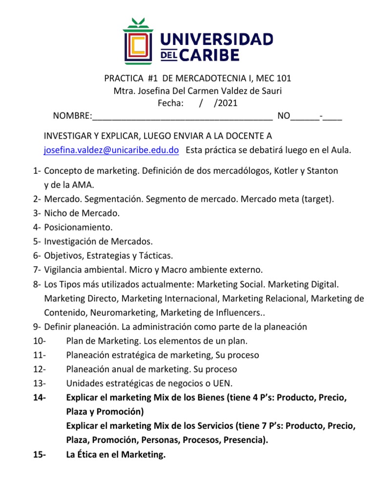 Fundamentos de Marketing y Estrategias | PDF