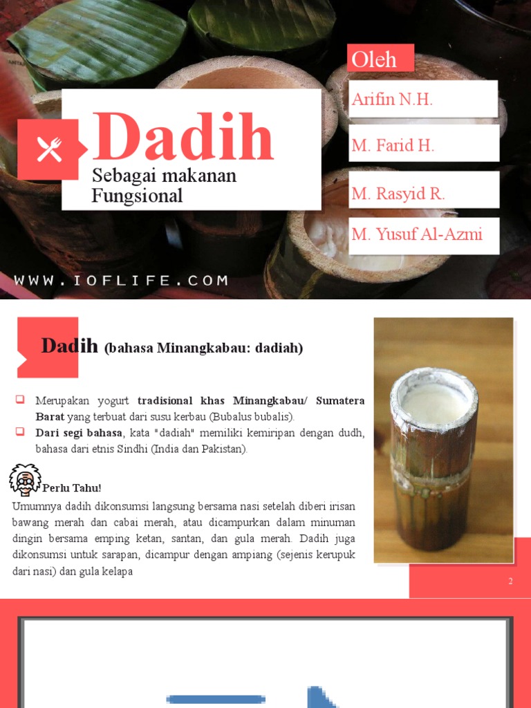 Dadih Sebagai Makanan Fungsional | PDF