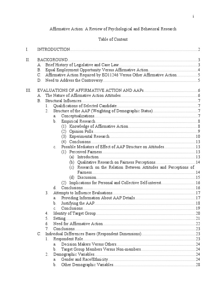 Affirmative Action | PDF | Civil Rights Act Of 1964 | Disparate Impact