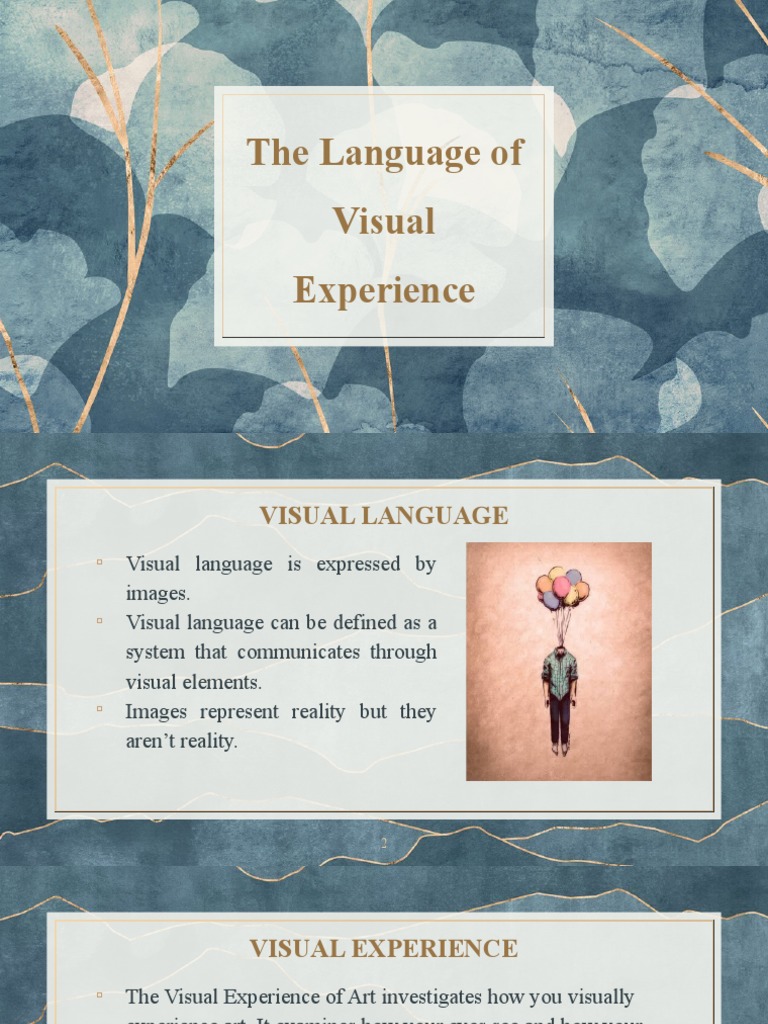 The Language of Visual Experience | PDF | Composition (Visual Arts ...