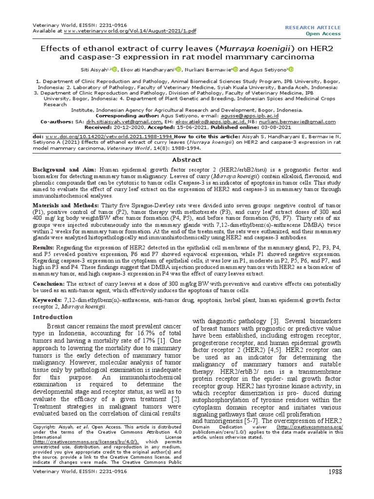 Contoh Draft Jurnal 1 Pdf Apoptosis Biology