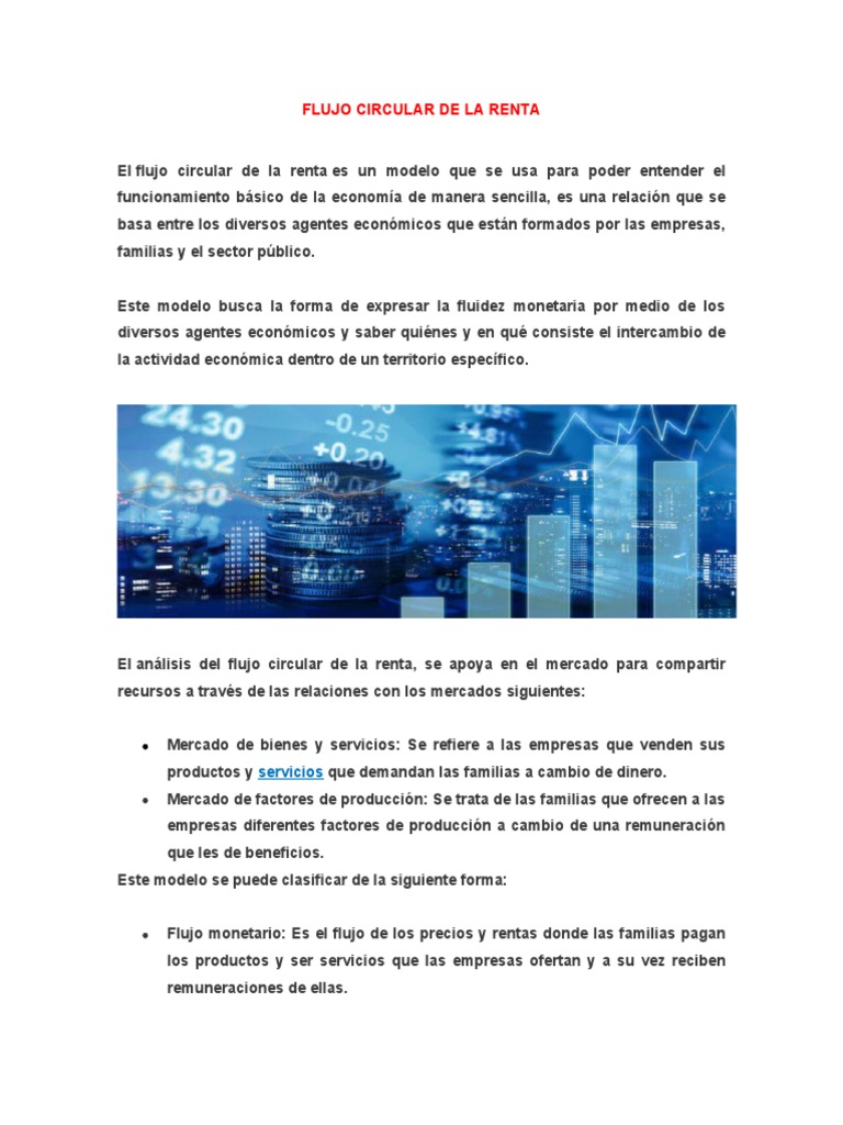 Ejemplos del Flujo Circular de la Renta | PDF | Mercado (economía ...