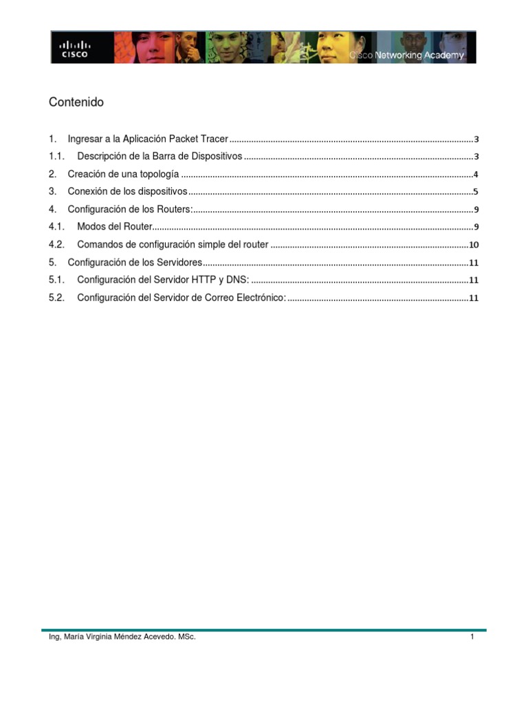 Tutorial de Packet Tracer | PDF | Enrutador (Computación) | Interfaz de línea de comando