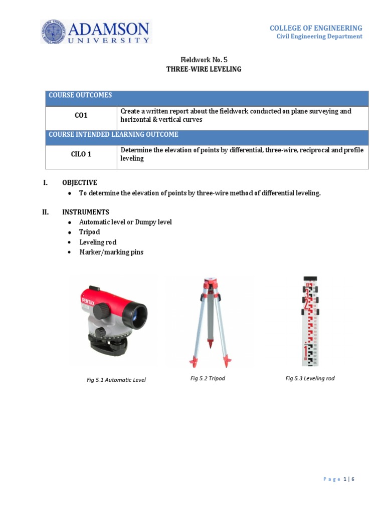 FW5-Three-wire Leveling | PDF
