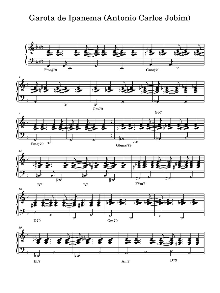 Garota De Ipanema Piano Pdf 4956