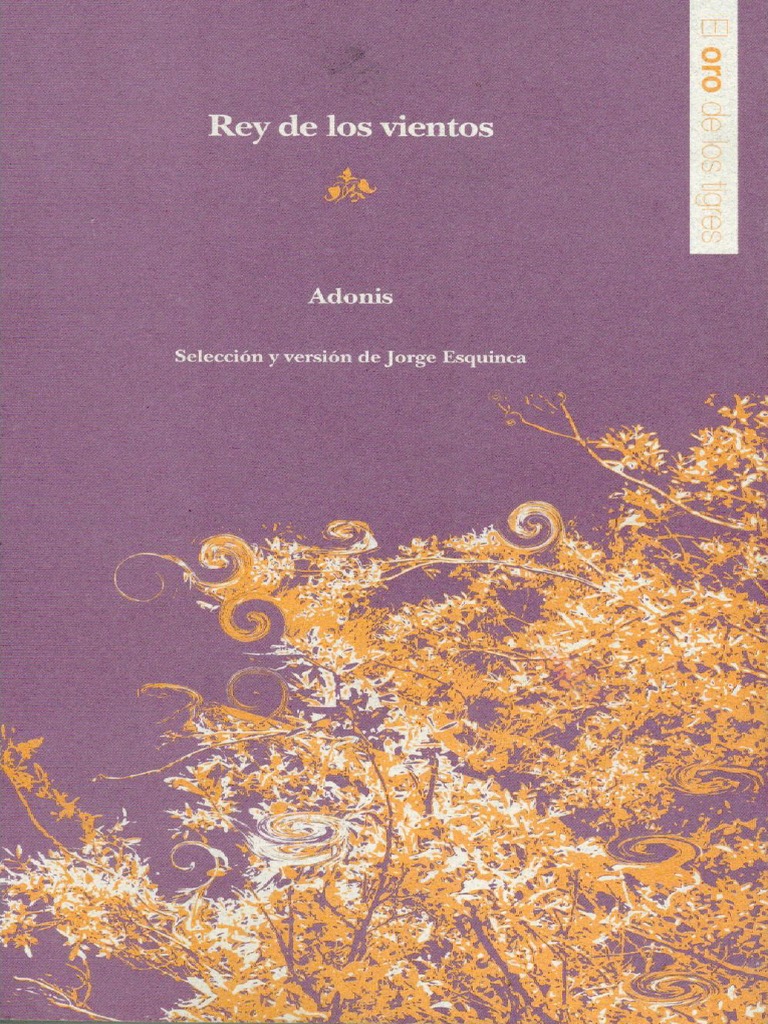 Adonis. Rey de Los Vientos. Traducción de Jorge Esquinca | PDF