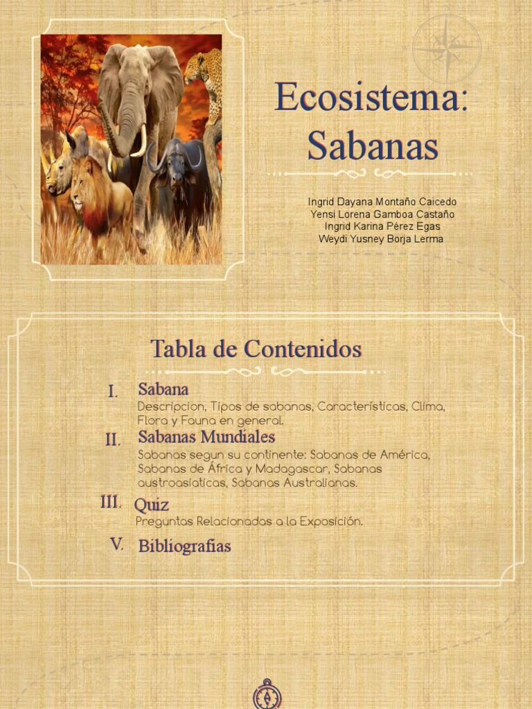 Ecosistema de Sabana | PDF | Clima | Sabana