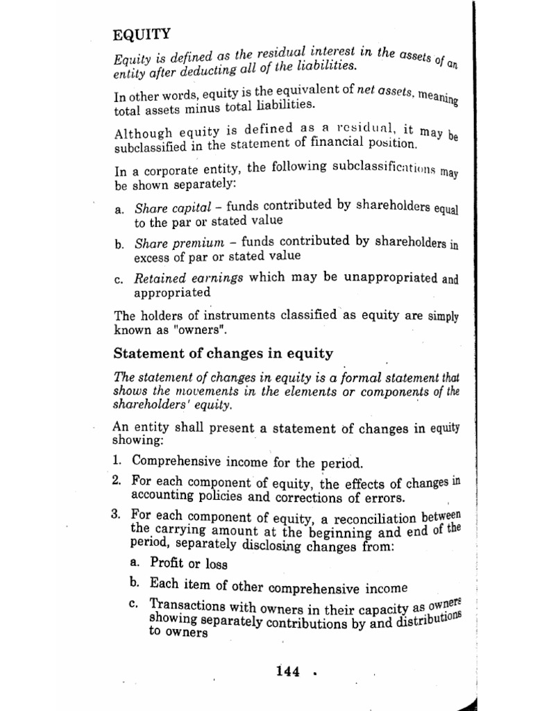 (VALIX) SCE - Accounting Changes | PDF | Equity (Finance) | Historical Cost