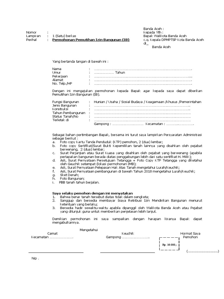 Saya Selaku Pemohon Dengan Ini Menyatakan | PDF