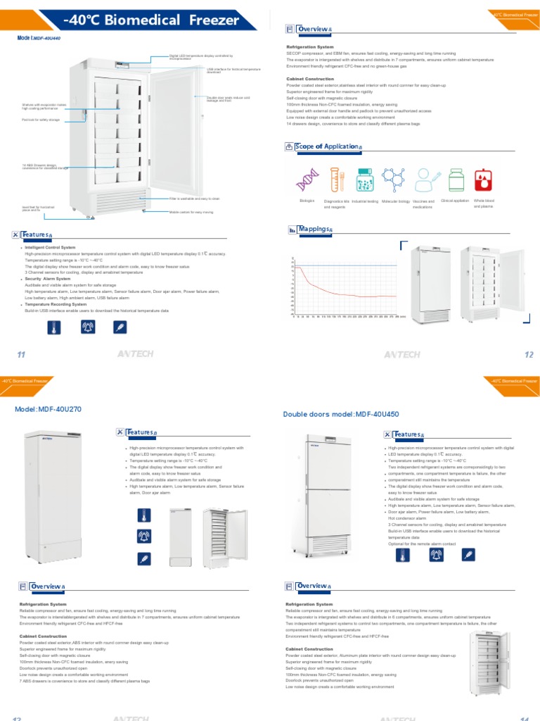 40 Deep Freezer Brochure | PDF | Refrigerator | Door