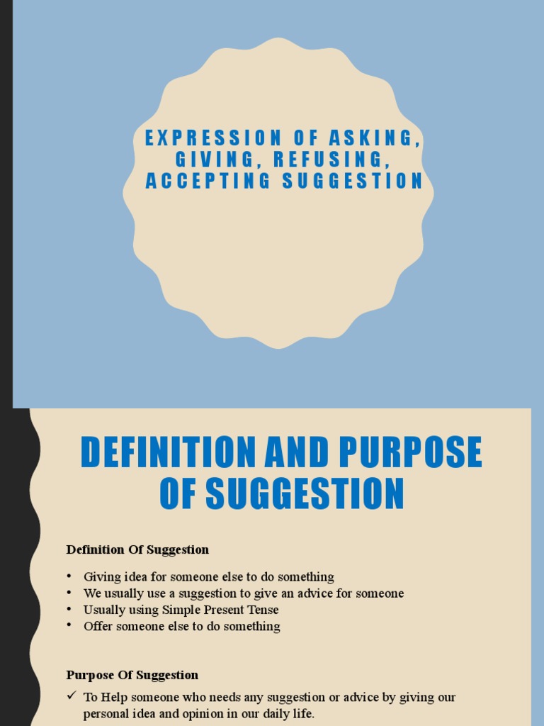 Suggestion Expressions Guide | PDF