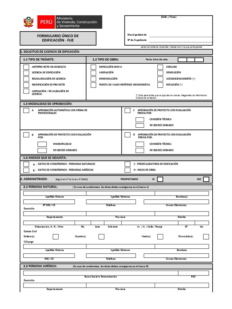 Solicitud de Licencia de Edificación | PDF