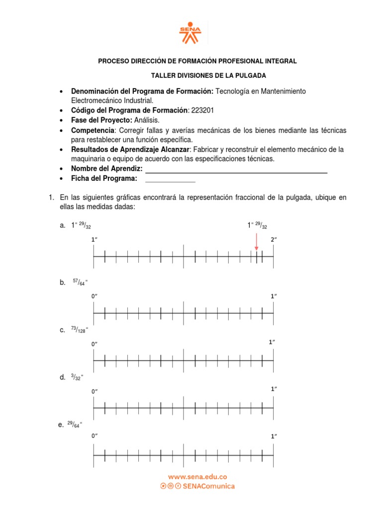 Actividad 3 - Taller Divisiones de La Pulgada | PDF | Informática
