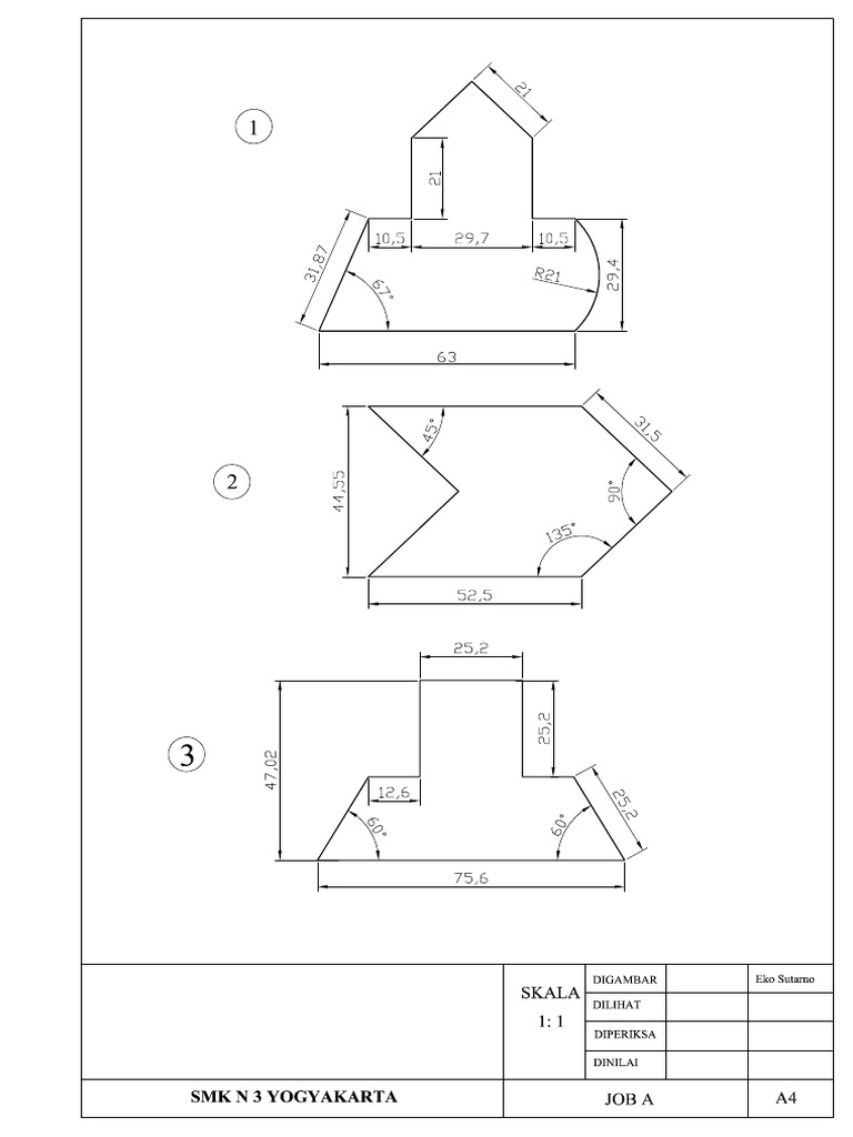 A - Jobsheet Cad 1 - 3 | PDF