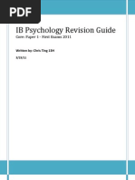 The Ultimate Study Guide - Paper 1 (Sample) IB Psychology | PDF ...