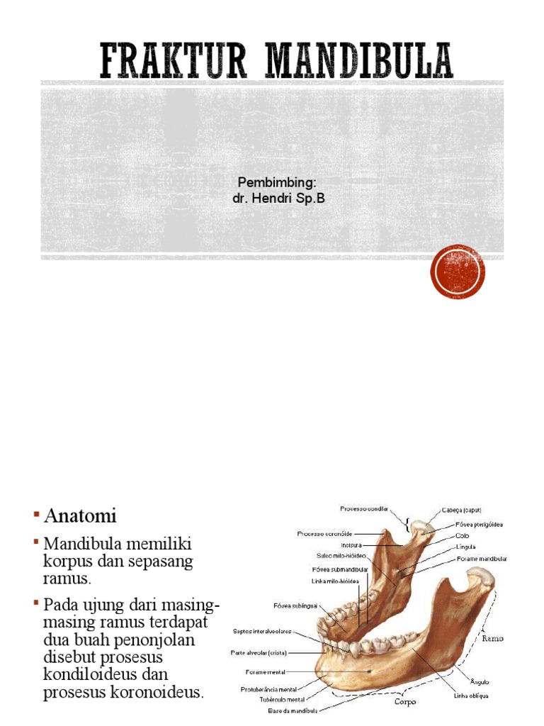 Fraktur Mandibula | PDF