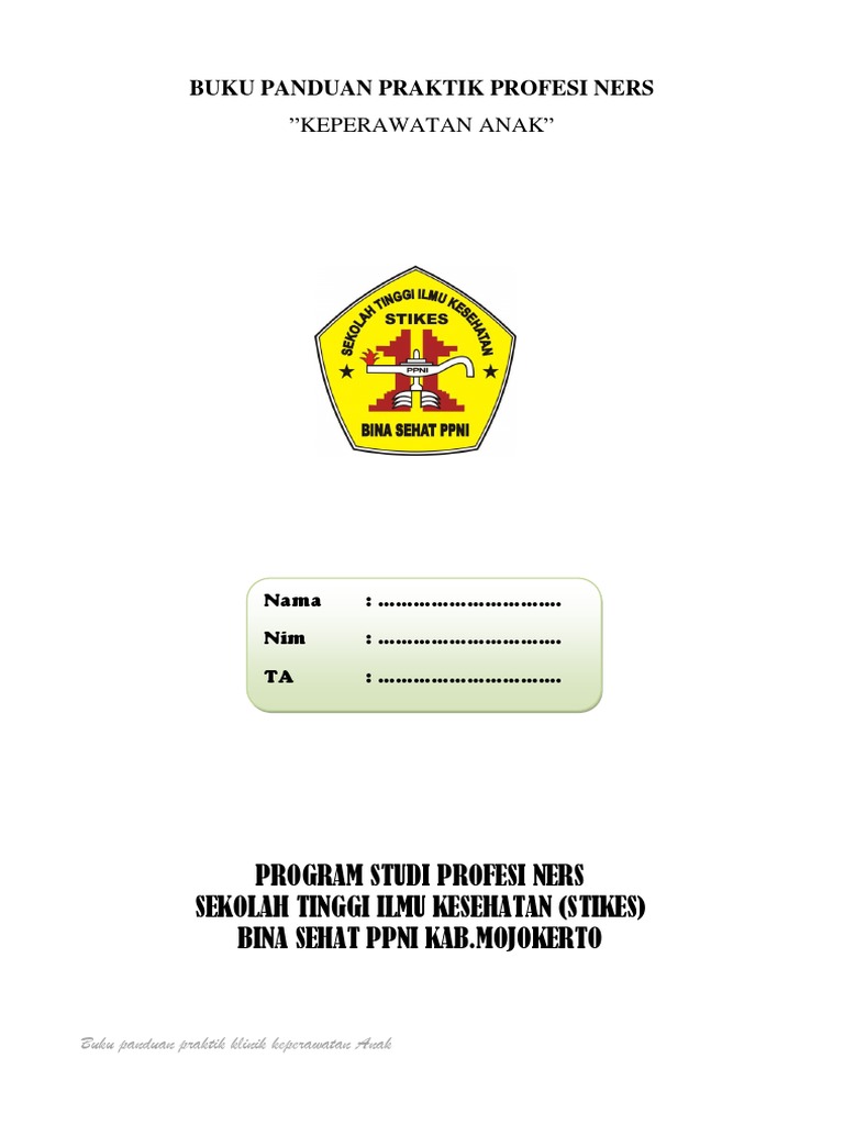 BUKU PANDUAN PRAKTIK KLINIK Anak NERS | PDF