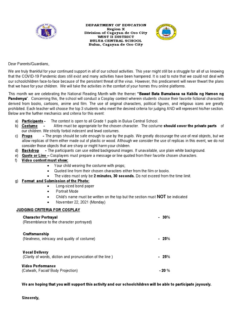 Cosplay Contest Guidelines and Criteria | PDF | Cosplay