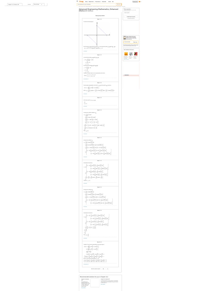 Solved - Chapter 11.2 Problem 10P Solution - Advanced Engineering Mathematics, Enhanced EText ...