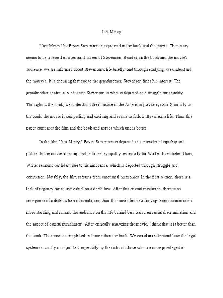 Just Mercy | PDF | Justice | Crime & Violence