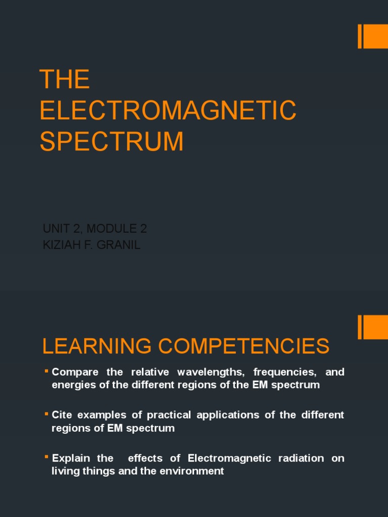 The Electromagnetic Spectrum | PDF | Electromagnetic Spectrum ...