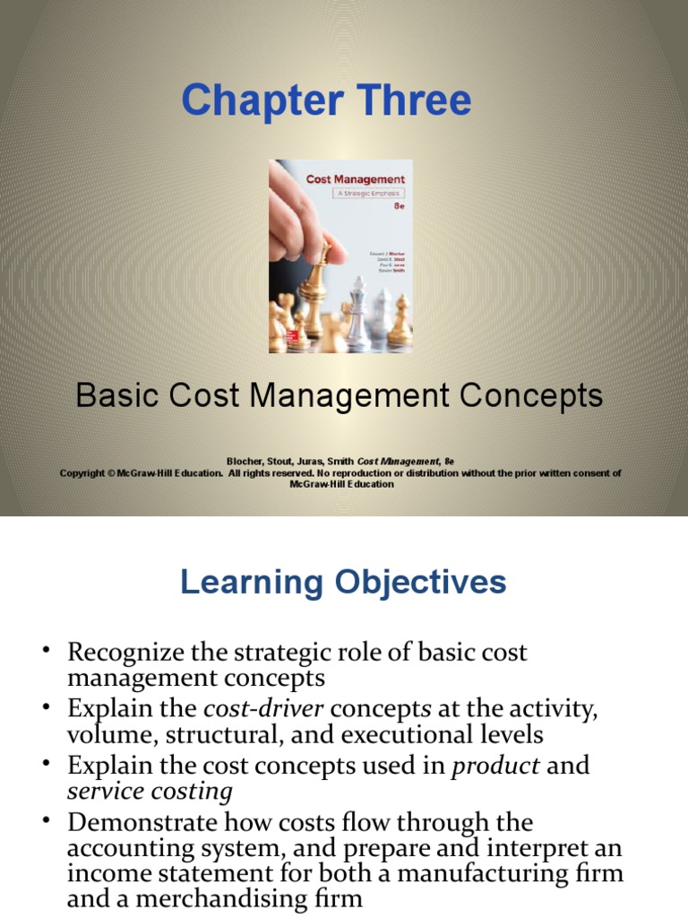 Chapter Three: Basic Cost Management Concepts | PDF | Inventory | Cost Of Goods Sold