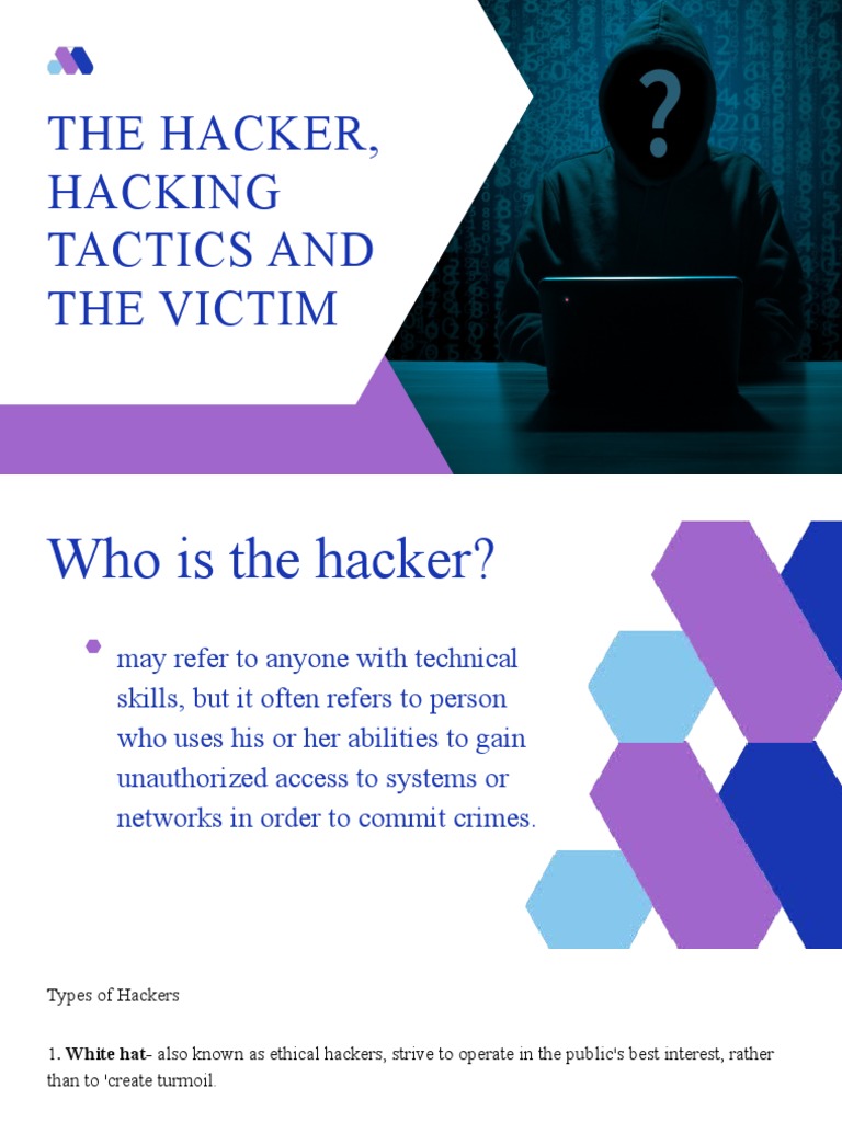 The Hacker, Hacking Tactics and The Victim | PDF | Security | Secure ...