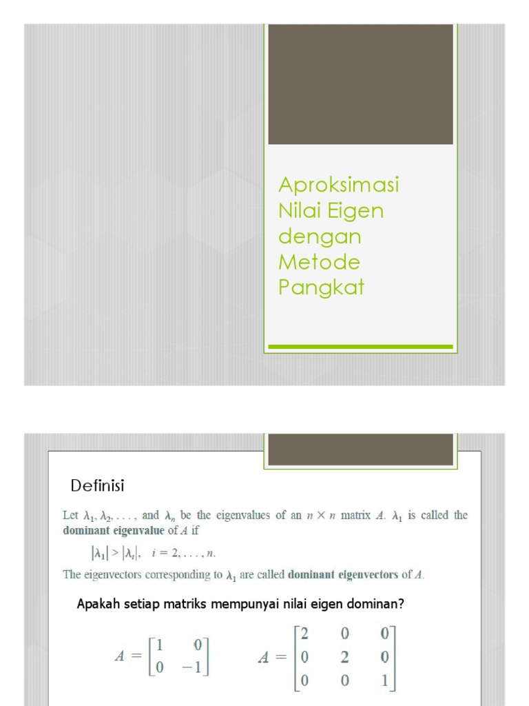 Eigenvalue Approximation Guide | PDF | Teaching Methods & Materials