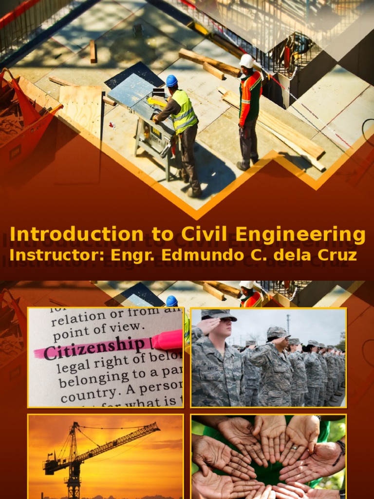 Introduction To Civil Engineering | PDF | Engineering | Civil Engineering