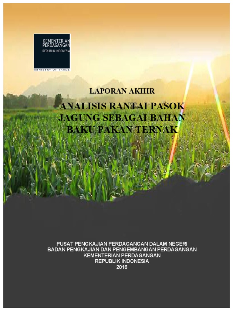 Analisis Rantai Pasok Jagung Sebagai Bahan Baku Pakan Ternak - Compressed | PDF