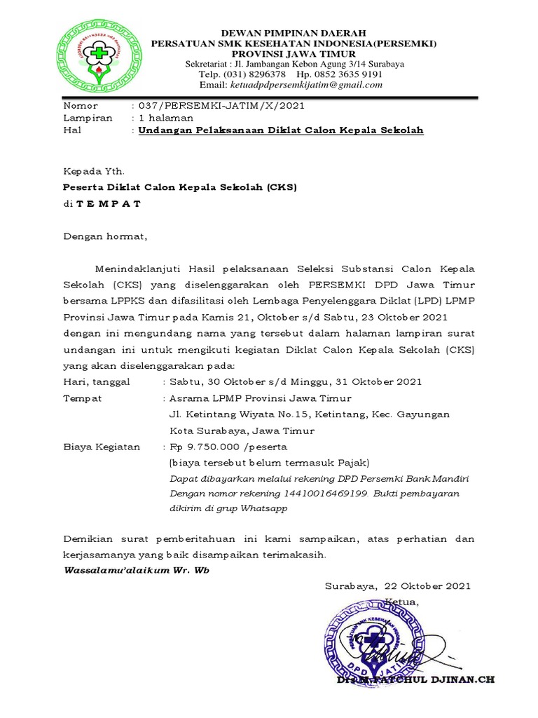 038 Undangan CKS | PDF